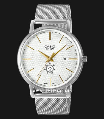 Casio General MTP-B125M-7A MTP-B125M-7AVDF Geometric Patterns White ...