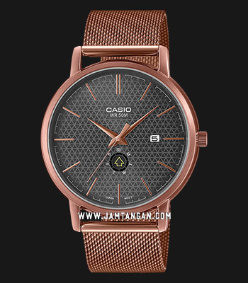 Casio General MTP-B125MR-8A MTP-B125MR-8AVDF Geometric Patterns Grey ...