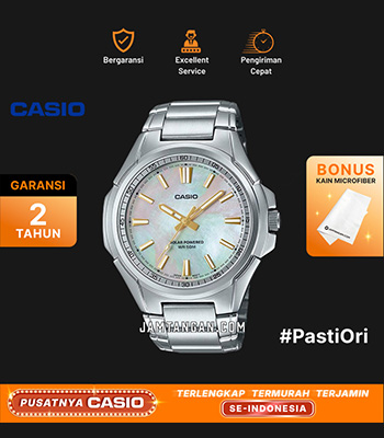 Casio General MTP-RS100S-7A MTP-RS100S-7AVDF Solar Powered Mother Of ...