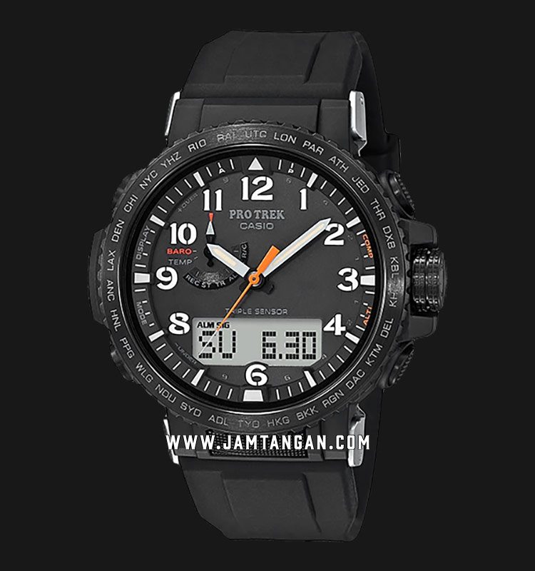 Casio Pro Trek PRW-50Y-1ADR Climber Line Tough Solar Black Digital ...
