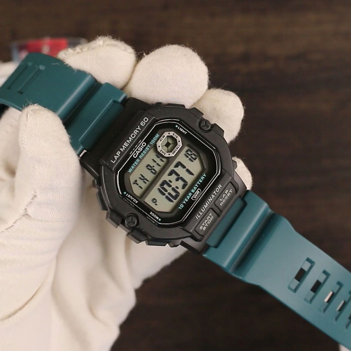 Casio General WS-1400H-3AVDF Illuminator Sports Gear Digital Dial Blue ...