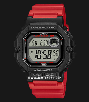 Casio General WS-1400H-4A WS-1400H-4AVDF Illuminator Sports Gear ...