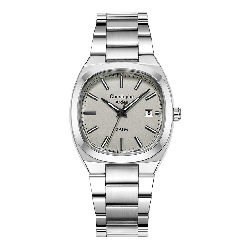 Christophe Arden CA 1005 MD FSSGR Men Grey Dial Stainless Steel Strap ...