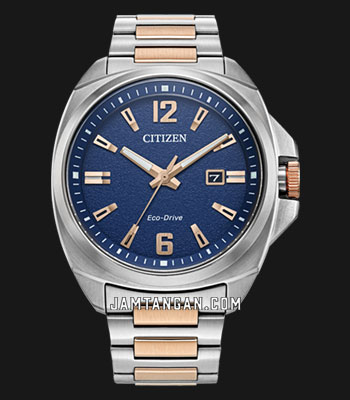 Citizen Eco Drive AW1726-55L Blue Dial Dual Tone Stainless Steel Strap ...
