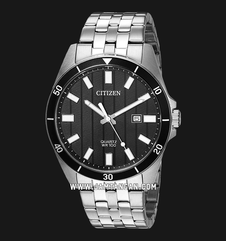 Citizen Classic BI5050-54E Black Dial Stainless Steel Strap | Jamtangan.com