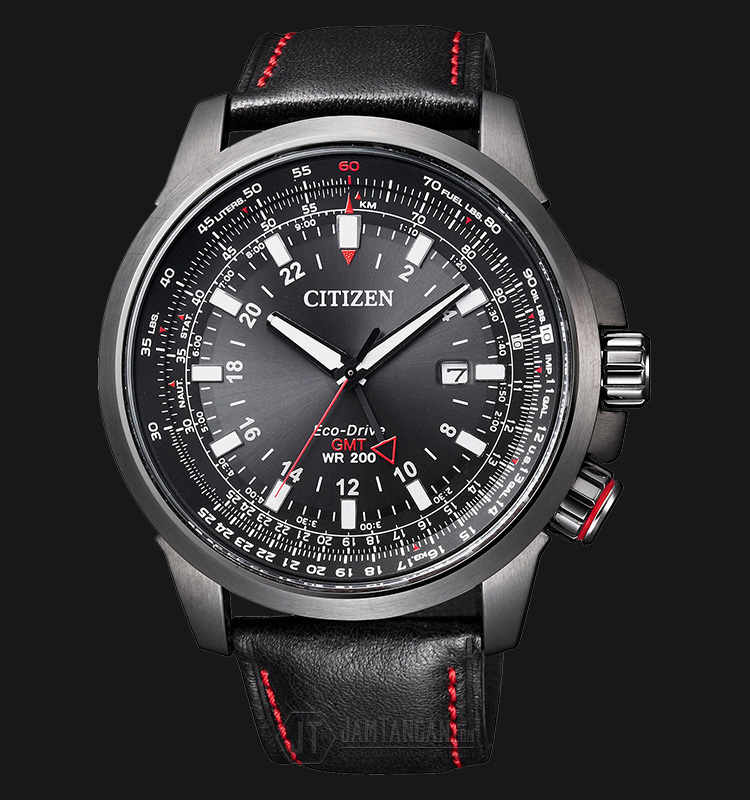 Citizen Promaster Japan Pilots BJ7076-00E Eco-Drive GMT Black Dial ...
