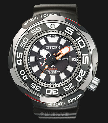 Citizen Promaster Marine Eco-Drive BN7020-09E Professional Diver Black ...