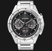 Citizen Eco-Drive CA4120-50E Chronograph Black Dial Stainless Steel ...