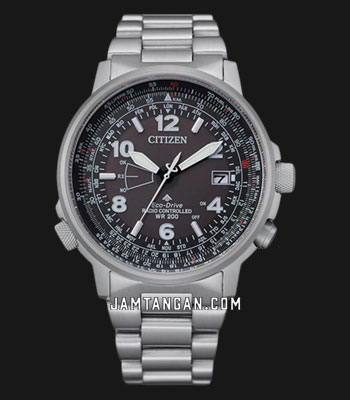 Citizen Promaster CB0240-88E Men Pilot Radio Controlled Black Dial ...