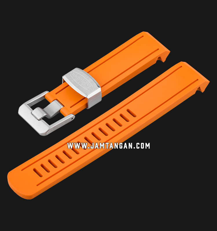 Strap Crafter Blue Sumo CB02-Sumo-Orange 20mm Curved End Rubber Strap ...
