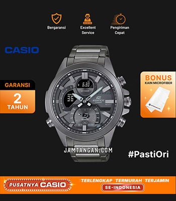 Casio Edifice ECB-30DC-1BDF Smartphone Link Model Digital Analog Dial Stainless Steel Band ...