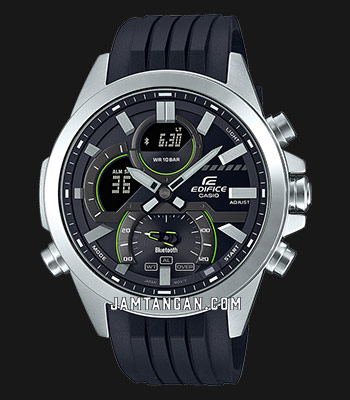 Casio Edifice ECB-30P-1ADF Smartphone Link Model Digital Analog Dial Black Resin Band ...