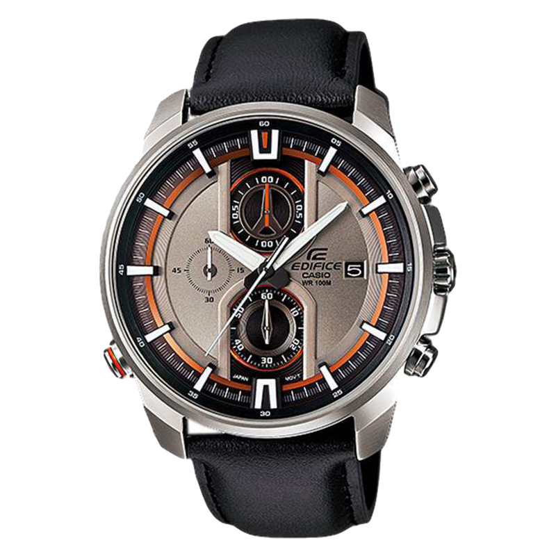 Casio Edifice CHRONOGRAPH EFR-533L-8A EFR-533L-8AVUDF Brown Dial Black ...