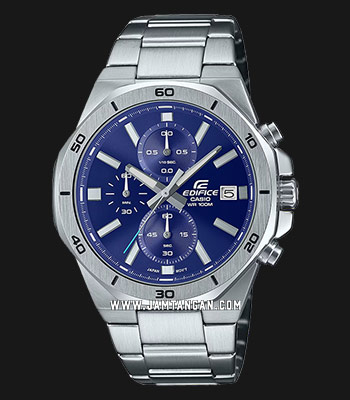 Casio Edifice EFV-640D-2A EFV-640D-2AVUDF Chronograph Men Blue Dial ...