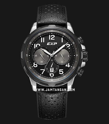 Expedition Chronograph E 6843 MC RTBBA Men Black Dial Black Leather ...