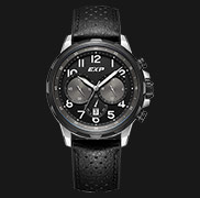 Expedition Chronograph E 6843 MC RTBBA Men Black Dial Black Leather ...