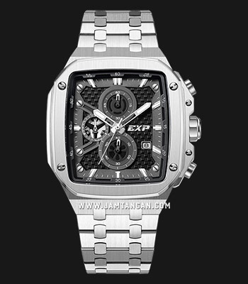 Expedition Chronograph E 6845 MC BSSBA Men Black Dial Stainless Steel ...