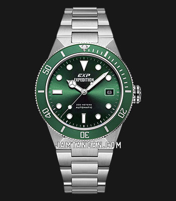 Expedition Automatic E 6851 MA BSSGN Men Green Dial Stainless Steel ...