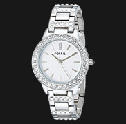 Fossil ES2362 Ladies Jesse White Dial Stainless Steel Strap | Jamtangan.com