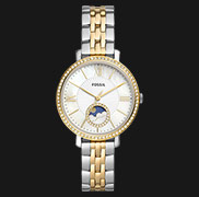 Fossil Jacqueline ES5166 Sun Moon Mother Of Pearl Dial Dual Tone ...