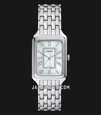 Fossil Raquel ES5306 Ladies White Mother Of Pearl Dial Stainless Steel ...