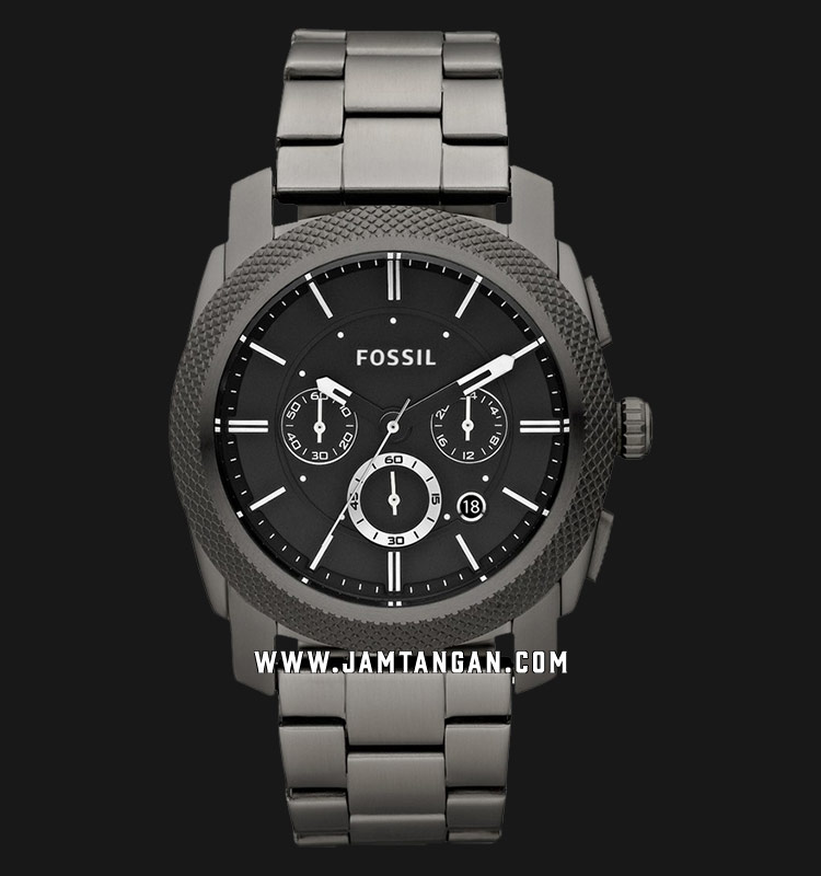 Fossil FS4662 Machine Chronograph Smoke Stainless Steel | Jamtangan.com