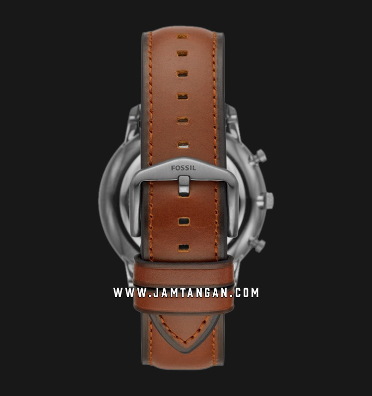 Fossil Neutra FS5512 Chronograph Grey Dial Brown Leather Strap ...