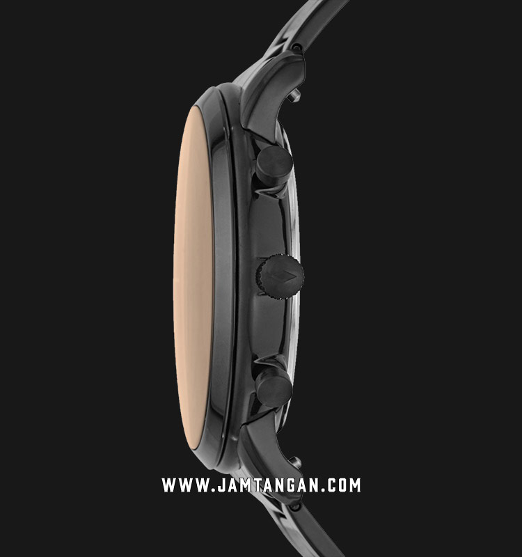 Fossil Neutra FS5525 Chronograph Black Dial Black Stainless Steel Strap ...