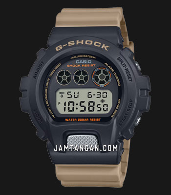 Casio G-Shock DW-6900TU-1A5 DW-6900TU-1A5DR Two Tone Utility Color Series Digital Dial Sand ...