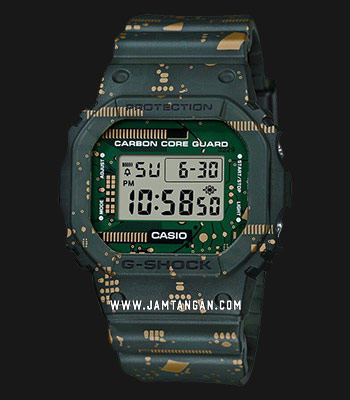 Casio G-Shock DWE-5600CC-3 DWE-5600CC-3DR Camouflage Series Carbon Core Guard Digital Dial Green ...