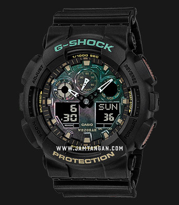 Casio G-Shock GA-100RC-1A GA-100RC-1ADR Teal And Brown Series Digital ...