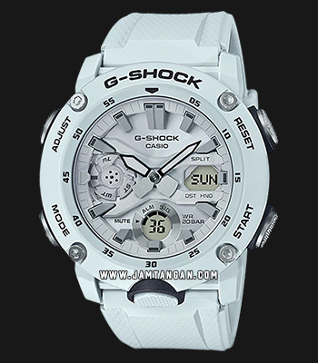 Casio G-Shock GA-2000S-7A GA-2000S-7AJF Digital Analog Dial White Resin ...