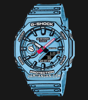 Casio G-Shock GA-2100MNG-2A GA-2100MNG-2ADR CasiOak Manga Theme Series ...