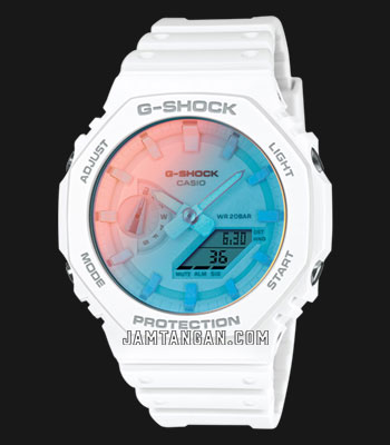 Casio G-Shock GA-2100TL-7A GA-2100TL-7ADR CasiOak Beach Time Lapse Series Digital Analog Dial ...