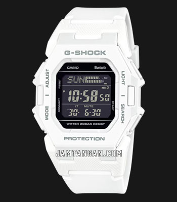 Casio G-Shock GD-B500-7 GD-B500-7DR Compact Digital Dial White Resin Band | Jamtangan.com