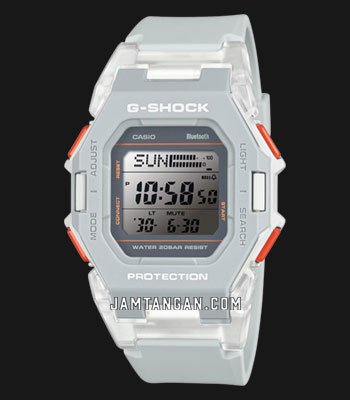 Casio G-Shock GD-B500S-8 GD-B500S-8DR Compact White Transparent Resin ...