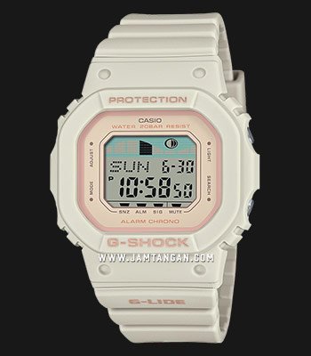 Casio G-Shock GLX-S5600-7 GLX-S5600-7JF G-Lide Digital Dial Beige Resin ...
