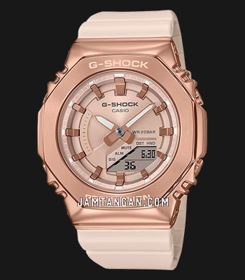 Casio G-Shock X ITZY GM-S2100PG-4A GM-S2100PG-4ADR CasiOak Ladies Pink ...