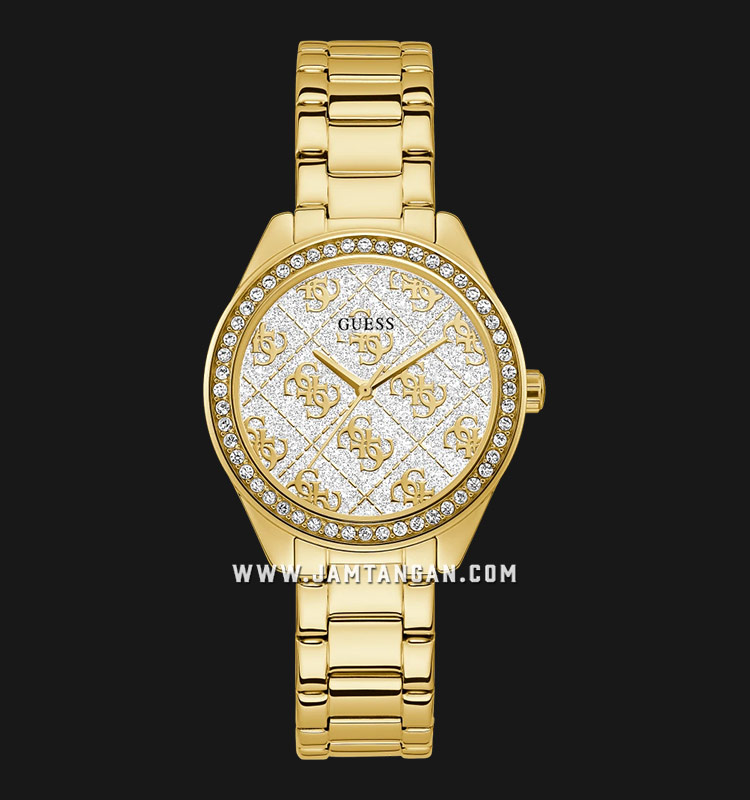 Guess Sugar GW0001L2 Dual Tone Dial Gold Stainless Steel Strap ...