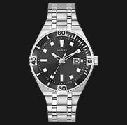 Guess Premier GW0330G1 Black Sunray Dial Stainless Steel Strap | Jamtangan.com