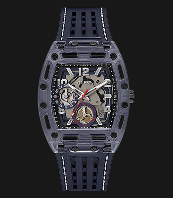 Guess Phoenix GW0499G1 Navy Dial Blue Silicone Strap | Jamtangan.com