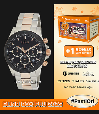 Hugo Boss Integrity 1513757 Men Chronograph Black Dial Dual Tone ...