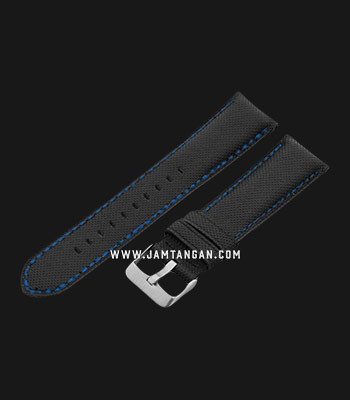 Strap Jam Tangan Martini NS228-22X20-V2 22mm Black Leather - Silver ...