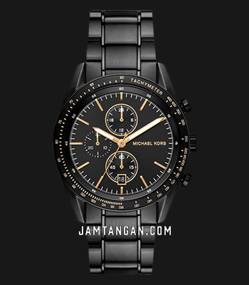 Michael Kors Oversized MK9113 Accelerator Chronograph Black Dial Black ...