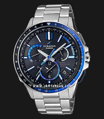 Casio Oceanus OCW-G1100-1A OCW-G1100-1ADR GPS Tough Solar Batman Blue ...