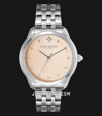 Olivia Burton Celestial 24000047 Ladies Blush And Stone Dial Stainless ...