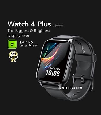 Oraimo Watch 4 Plus OSW-801 Smartwatch Digital Dial Black Rubber Strap ...