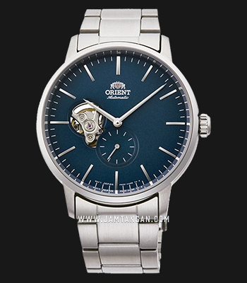 Orient Classic RA-AR0101L Open Heart Automatic Men Blue Dial Stainless ...