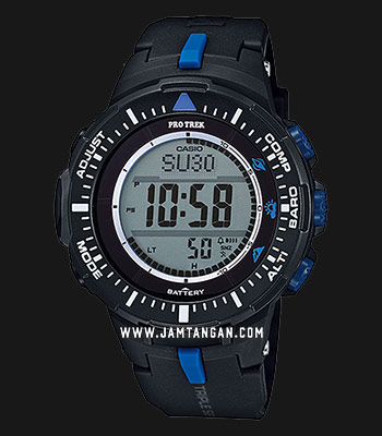 Casio Pro Trek PRG-300-1A2 PRG-300-1A2DR Tough Solar Grey Digital Dial ...