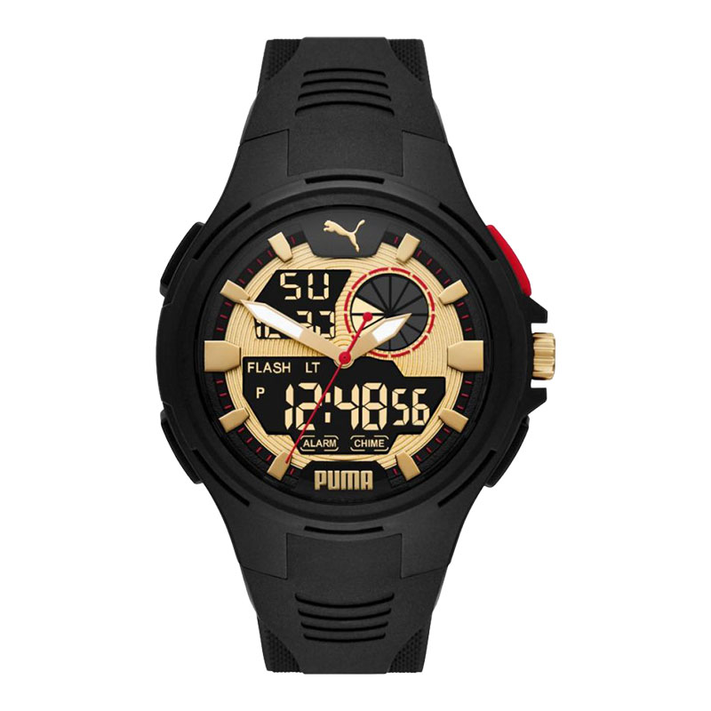 PUMA Bold P5078 Men Analog Digital Dial Black Polyurethane Strap ...